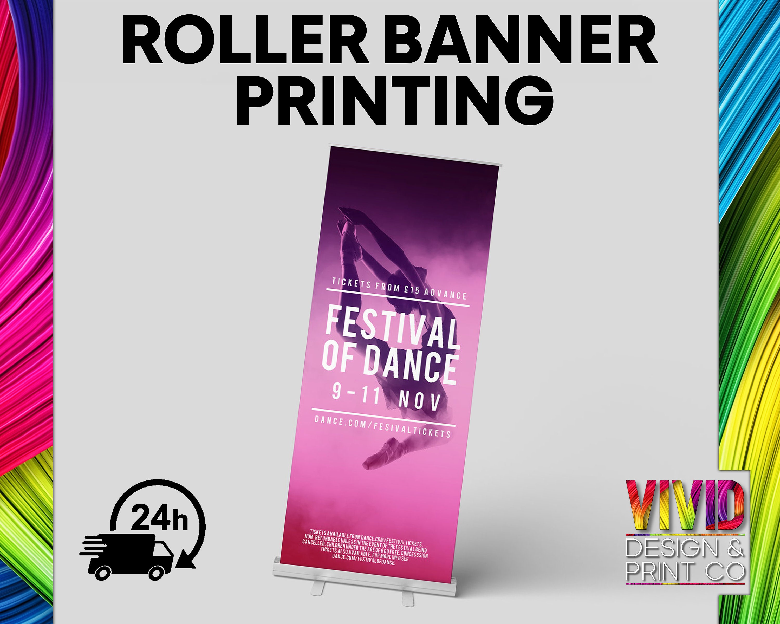 Roller Banner Printing - 80x200cm - Print Only FREE Carry Case Included ...