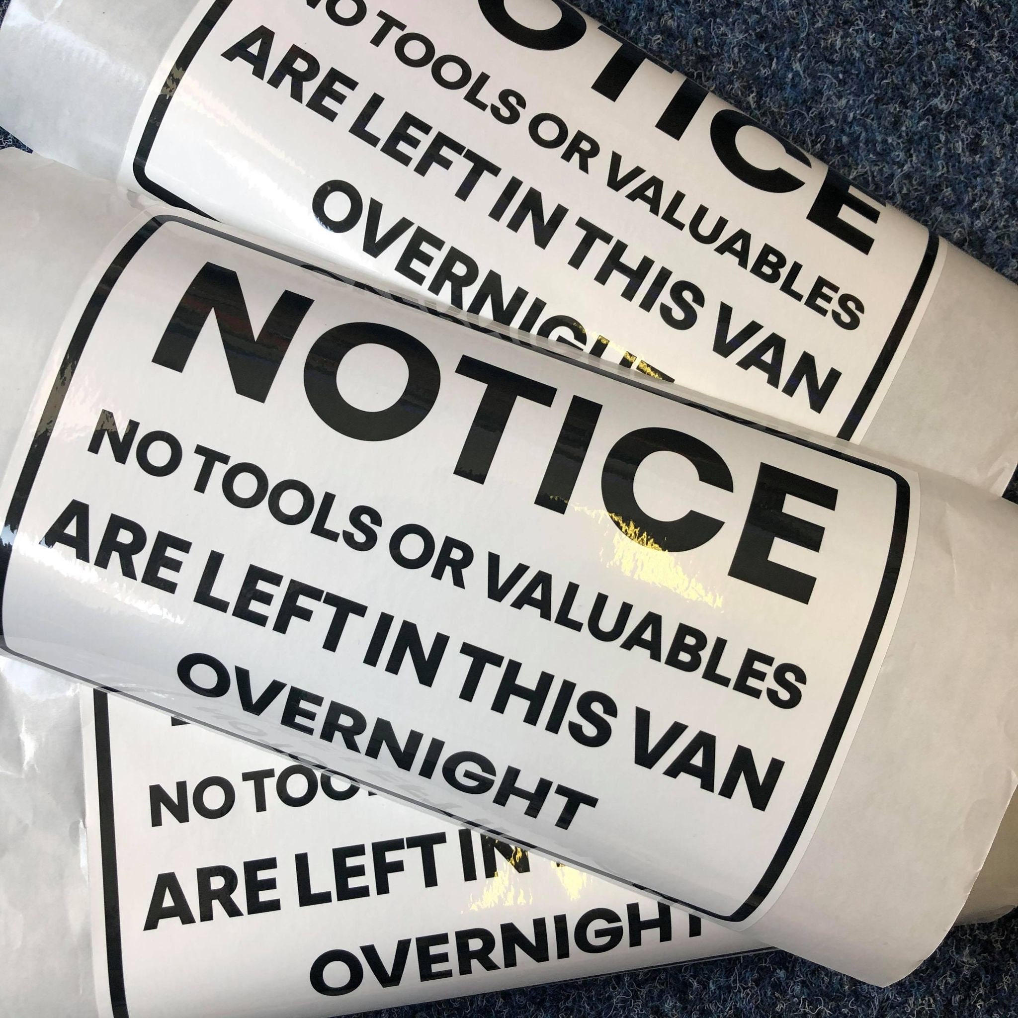 No Tools Or Valuables Left In This Van LARGE Waterproof | Etsy