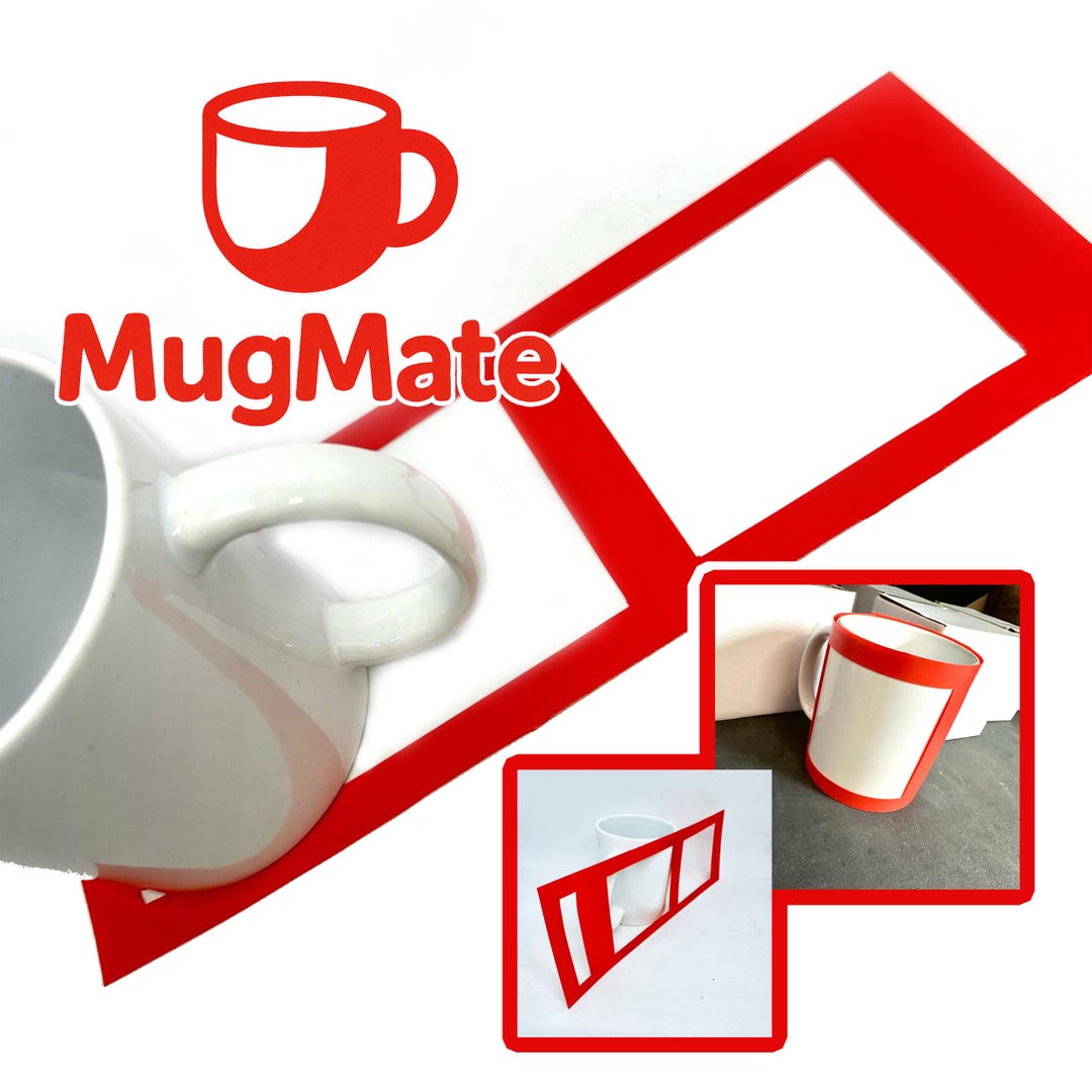 Mugmate Mug Alignment Tool | Sublimation Wrap Template | Perfect Artwork Placement for Printing ...