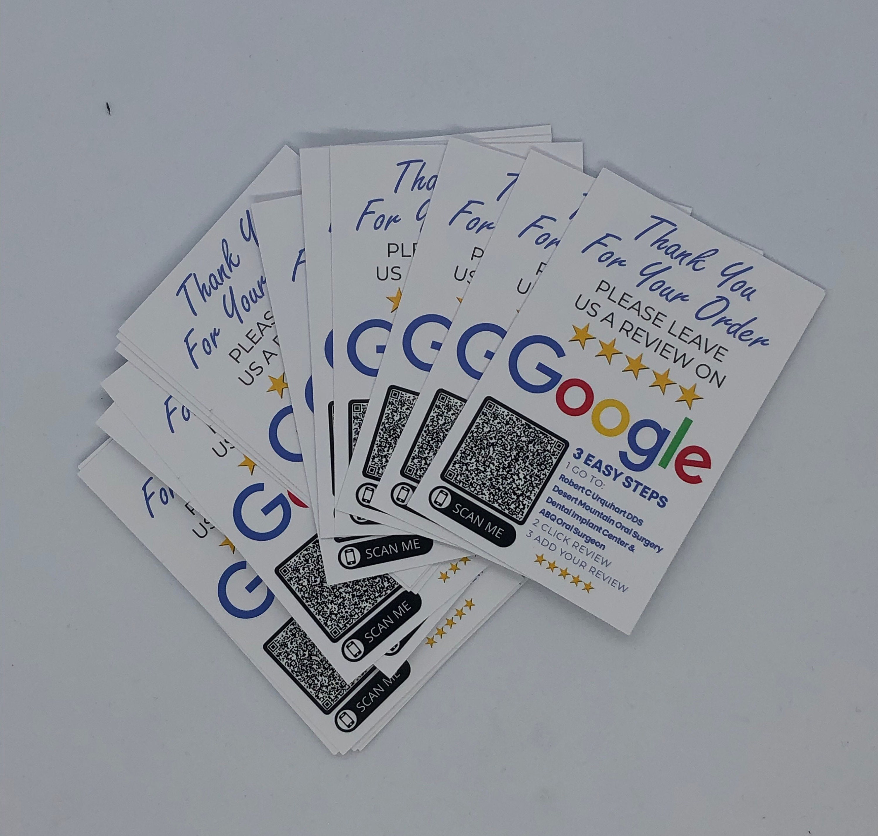 Printed Review Us Cards for Google and Facebook Packs | Get More ...