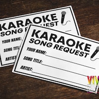 KARAOKE PARTY BUNDLE | Request a Song | Karaoke Sign up | Song Request ...