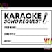 Karaoke Slips - Print at Home! Black White Digital Download 8 per Page ...