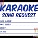 Karaoke Song Request Slips: Printable Template (digital Download) - Etsy