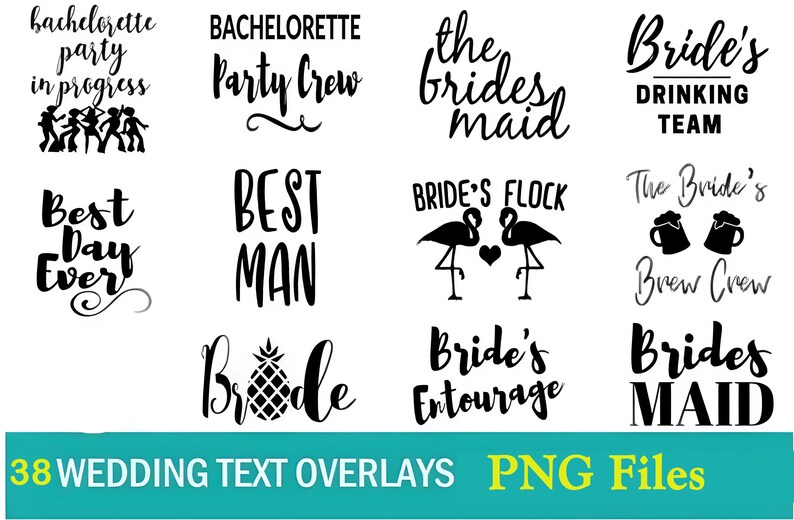 38 Wedding Text Overlays the Ultimate Wedding Photo Enhancement Toolkit ...