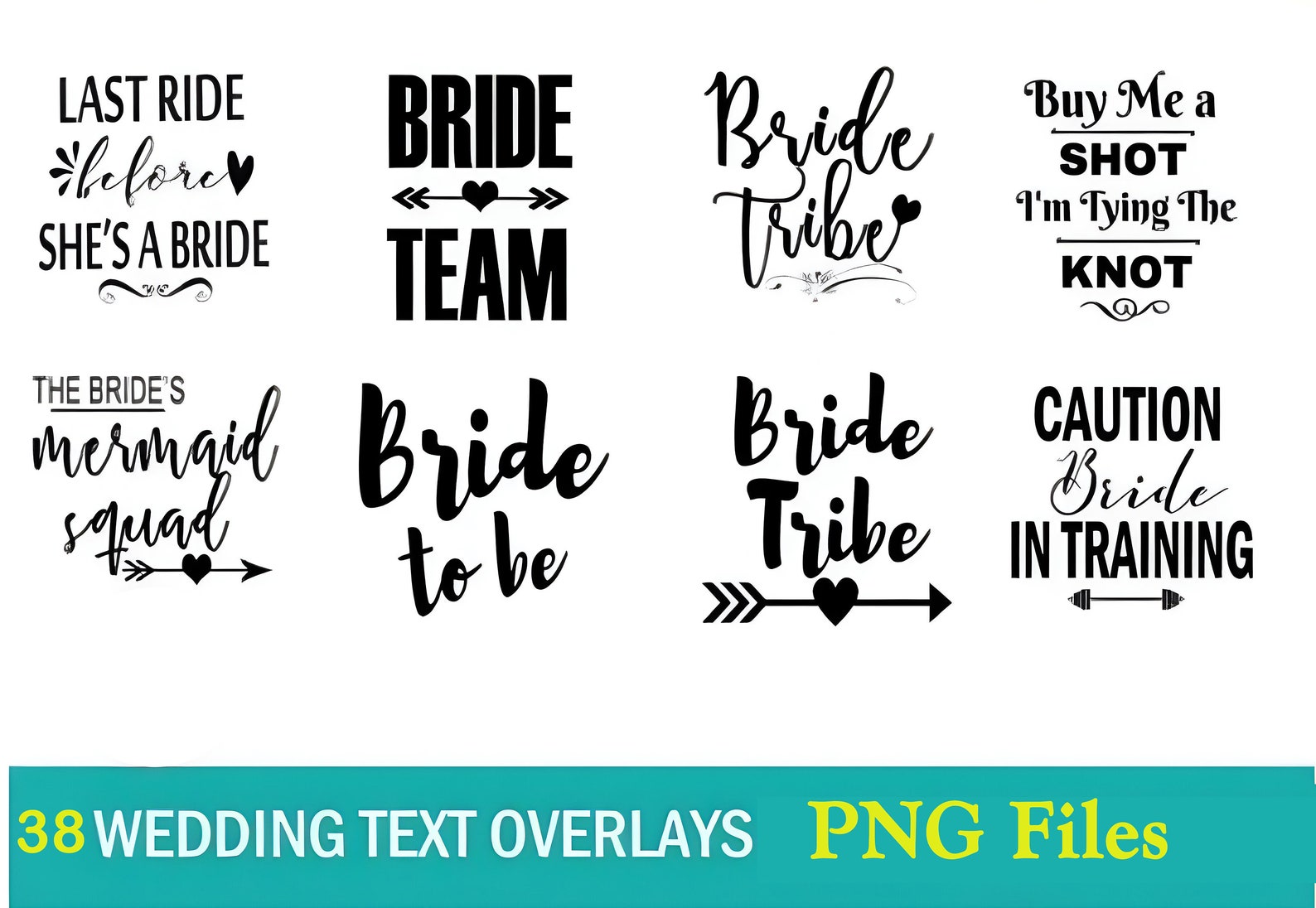 38 Wedding Text Overlays the Ultimate Wedding Photo Enhancement Toolkit ...