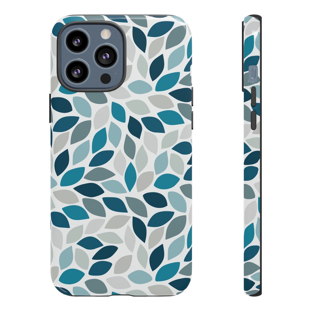 Mosaic Painting iPhone Case, Trendy Leaf Pattern Samsung Phone Cover ...