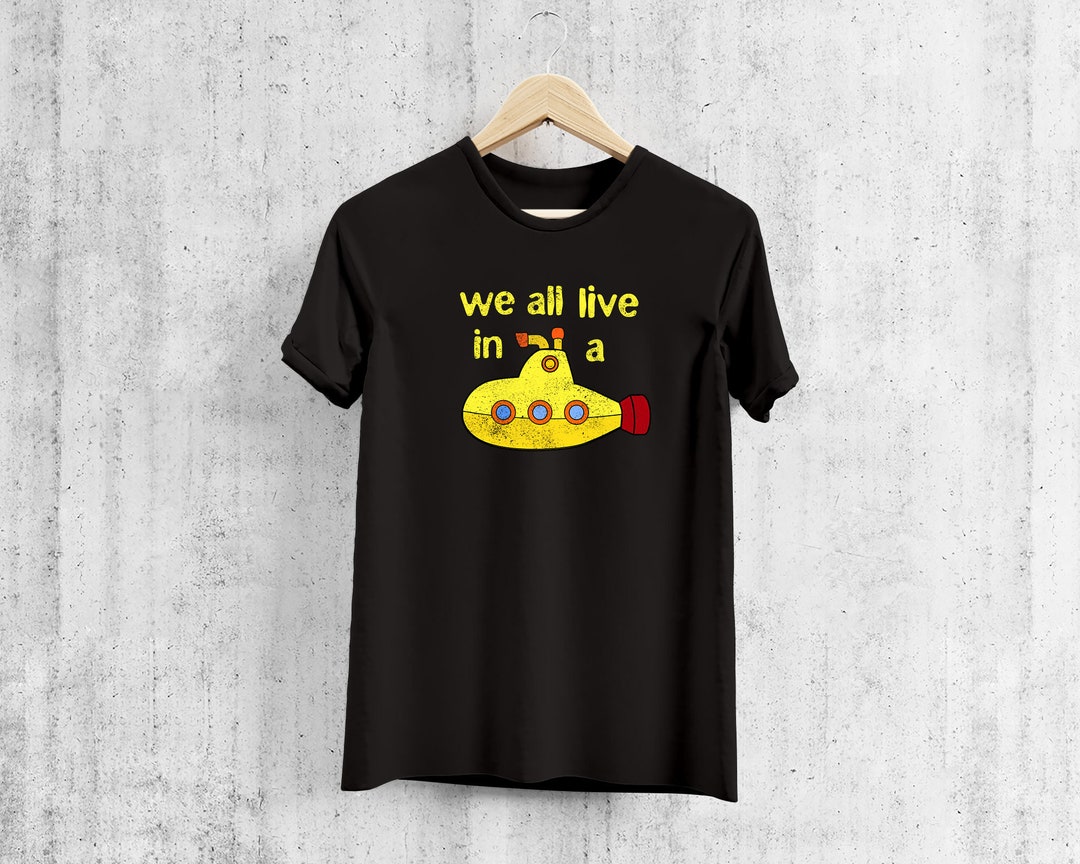Yellow Submarine Shirt, Rock Music Gifts, Rock and Roll Shirt, Retro T ...