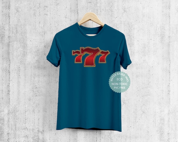Lucky 7 Shirt Casino T Shirt Gambling Gift Retro Slot | Etsy