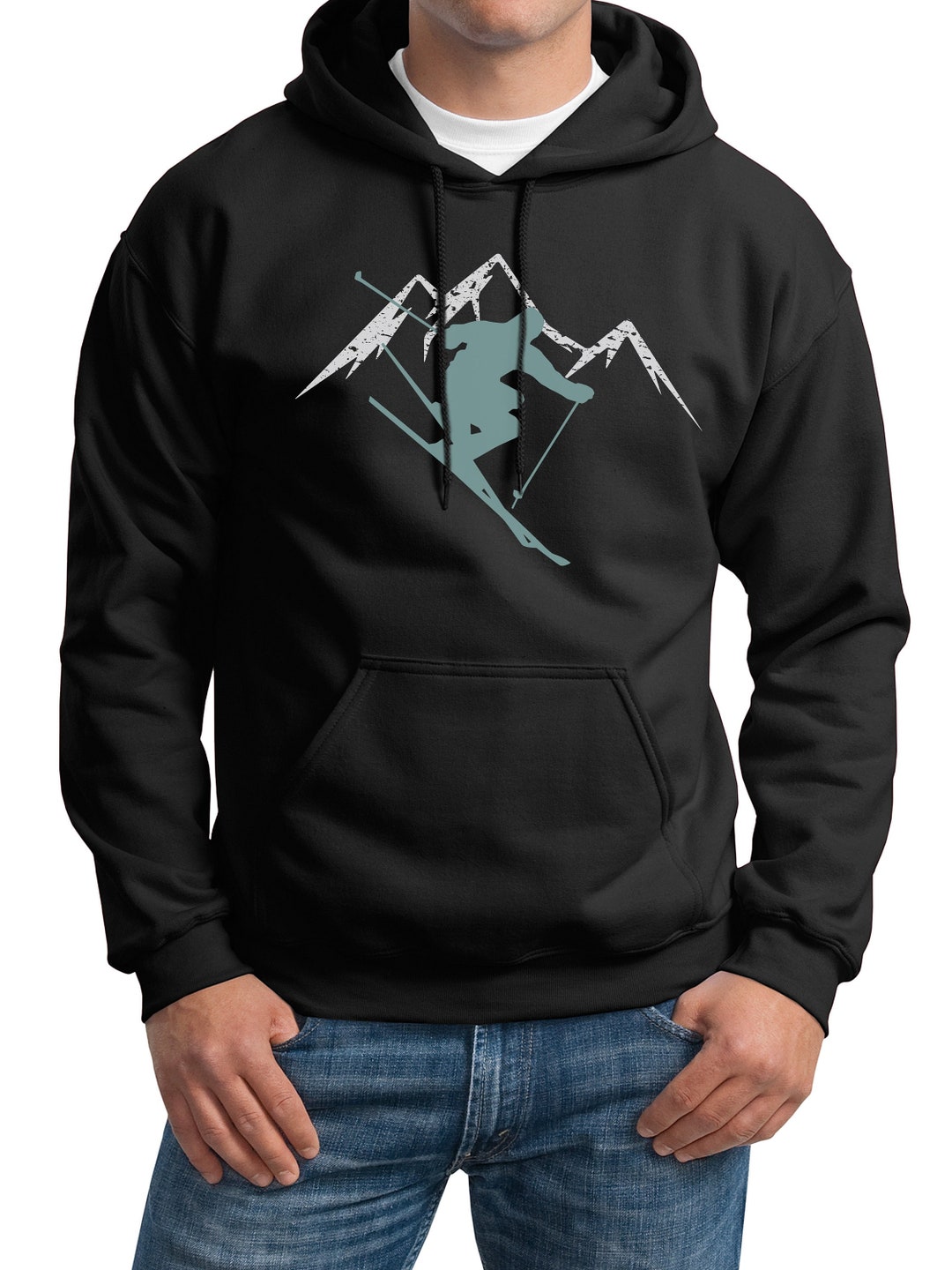 Ski Hoodie, Skier Gift, Skiing Sweatshirt, Skier Hoodie, Apres Ski ...