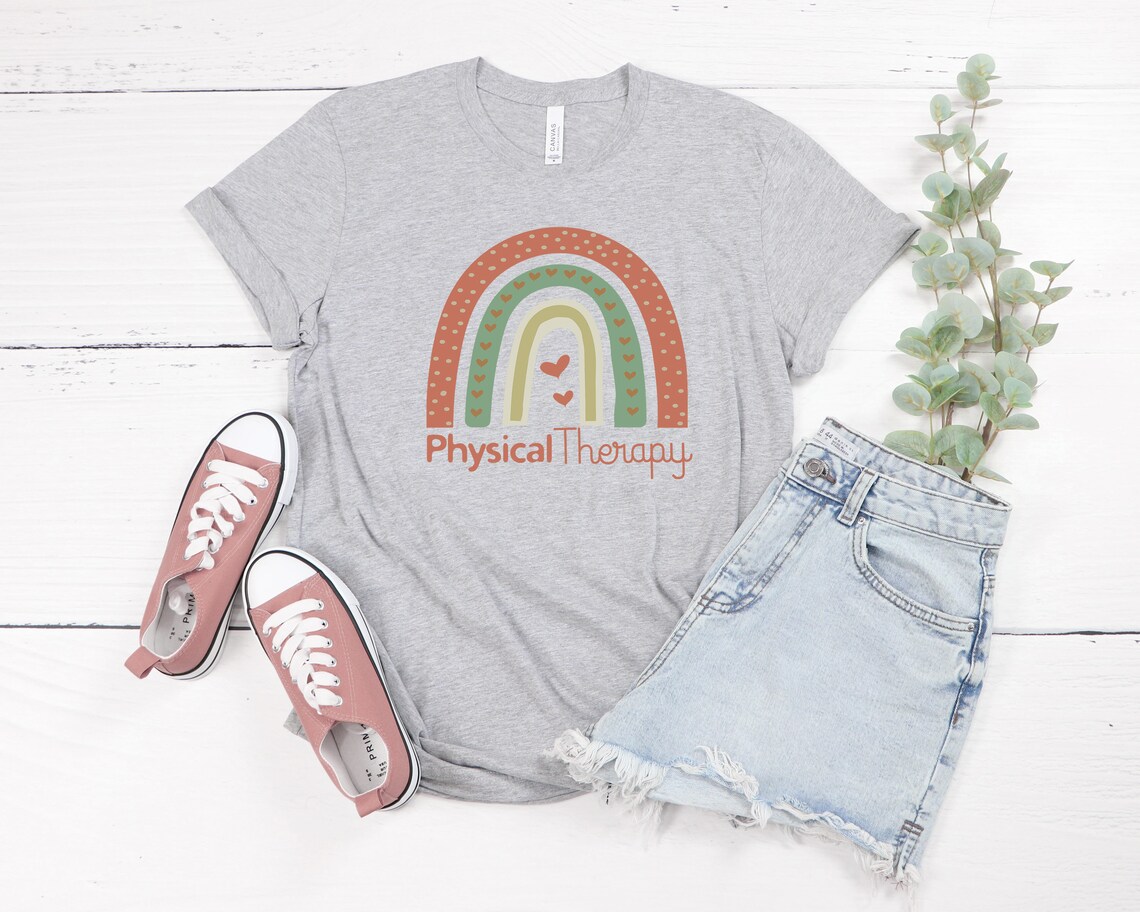Physical Therapy T-shirt, Boho Rainbow, Pediatric PT Gift - Etsy