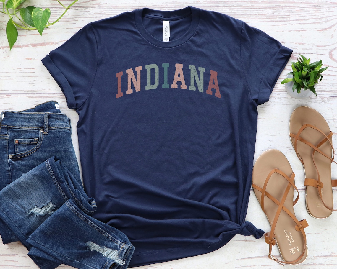 Indiana Shirt, Indiana State T-shirt, Indiana Gift, Indiana Fan ...