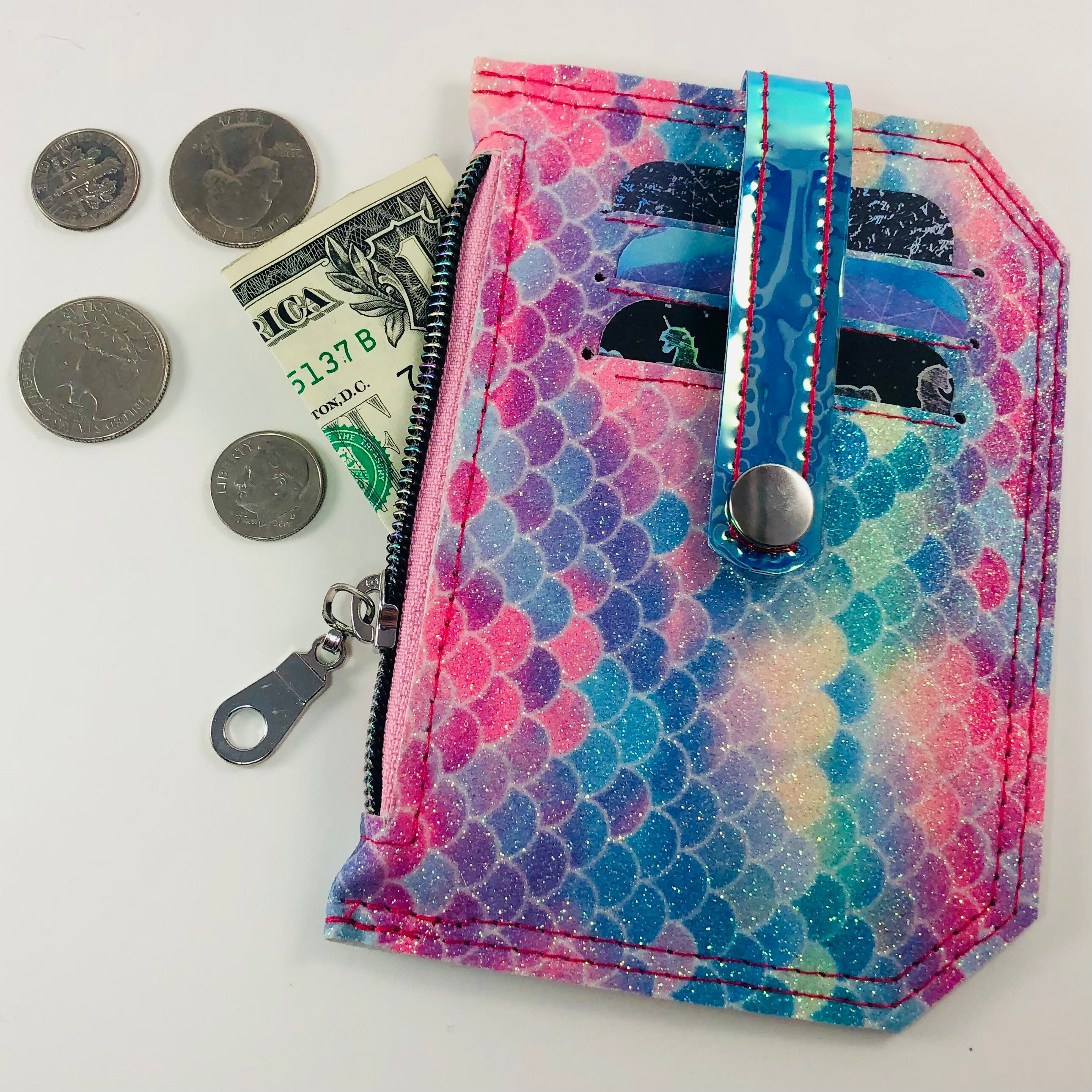 Pastel Mermaid Pocket Pal Wallet - Etsy
