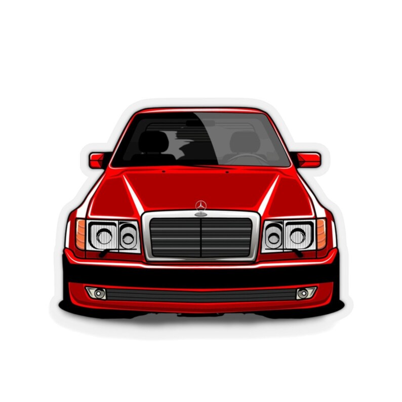Mercedes Benz Sticker Red Vintage Decal Vinyl Cars Notebook - Etsy