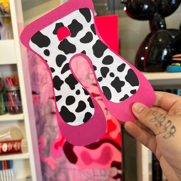 Pink Cow Letters - Etsy