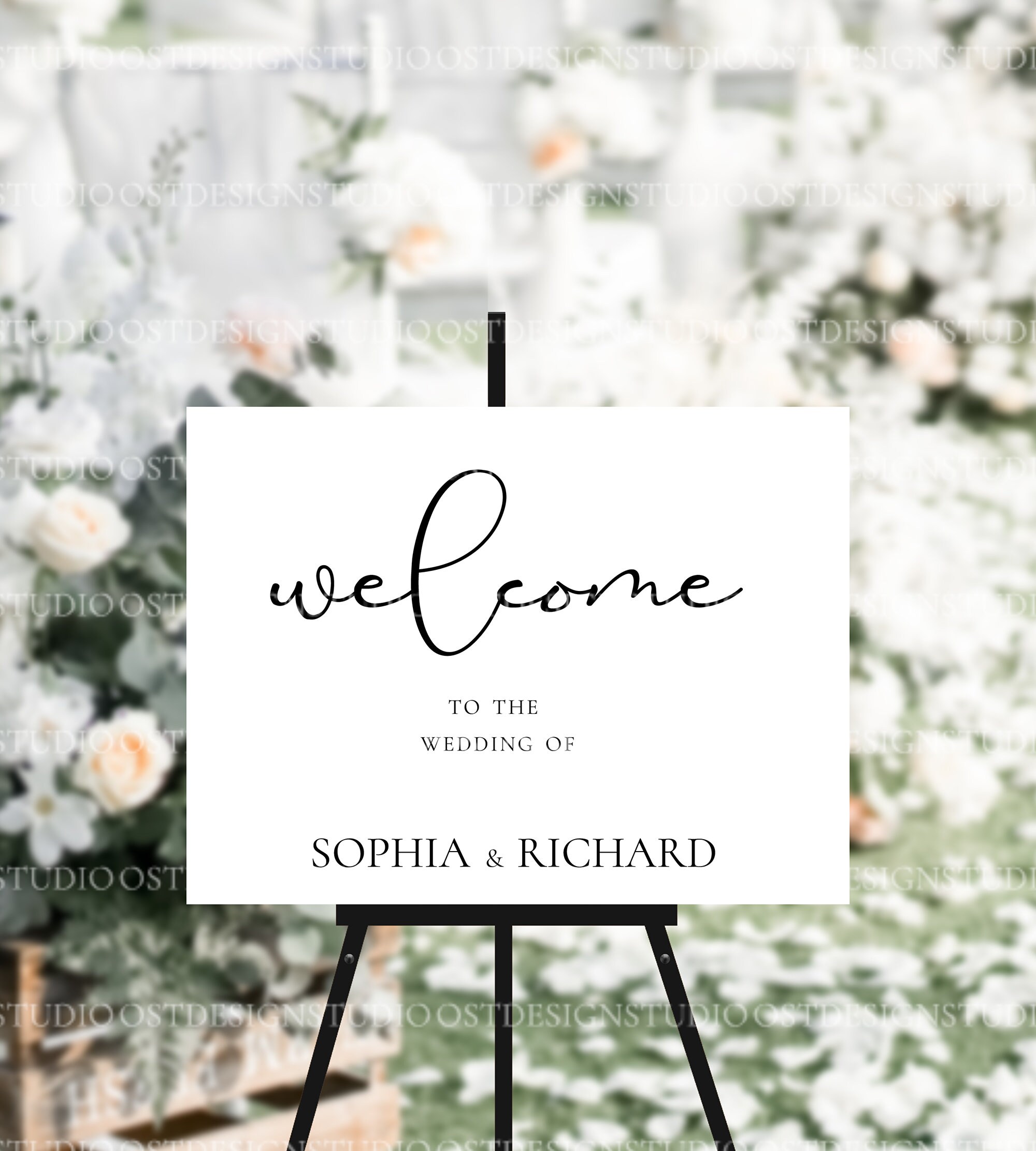 Easel Sign Mockup Welcome Sign Mockup Wedding Easel Mockup - Etsy