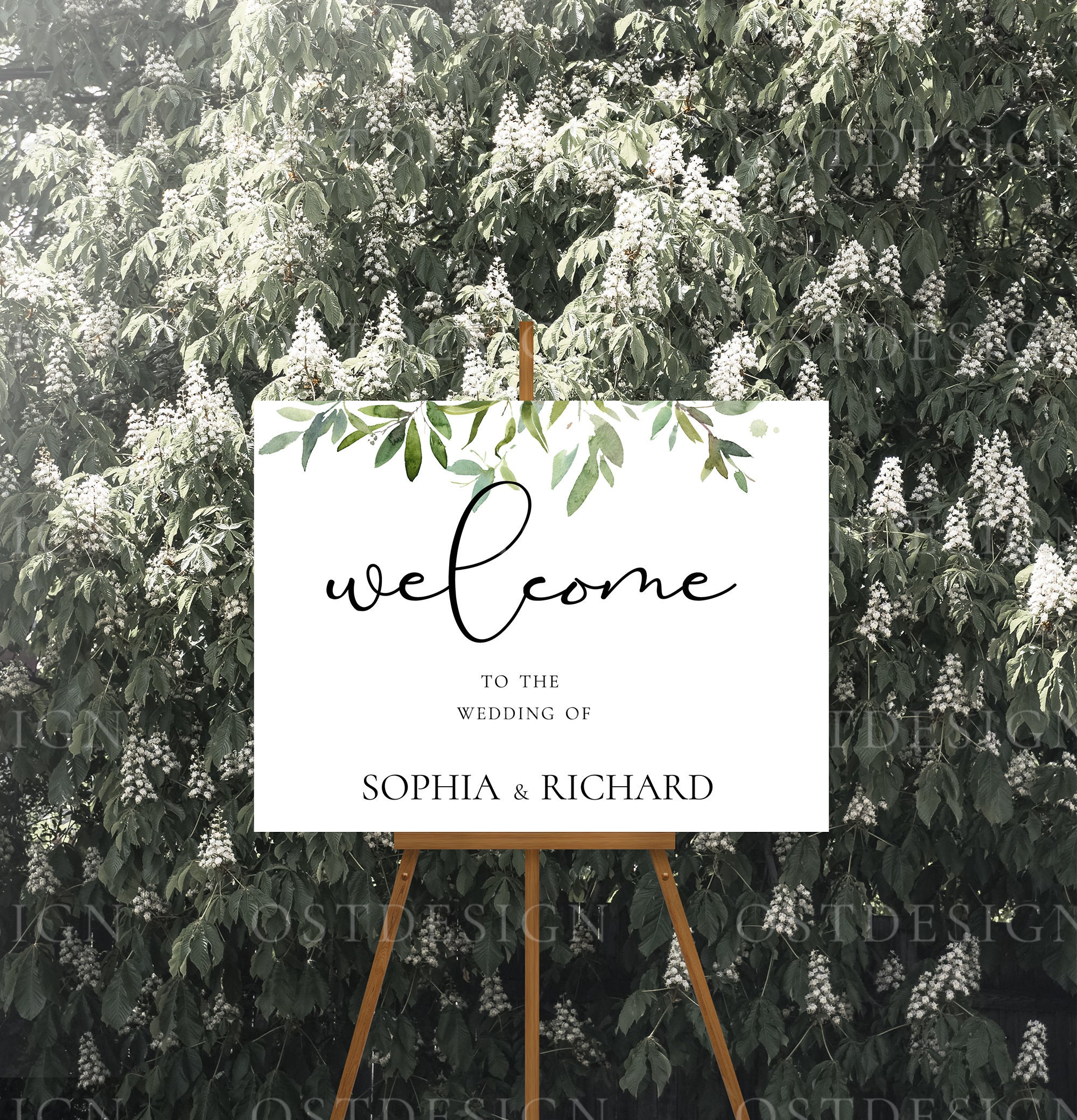 Easel Sign Mockup Welcome Sign Mockup Wedding Easel Mockup Bridal ...
