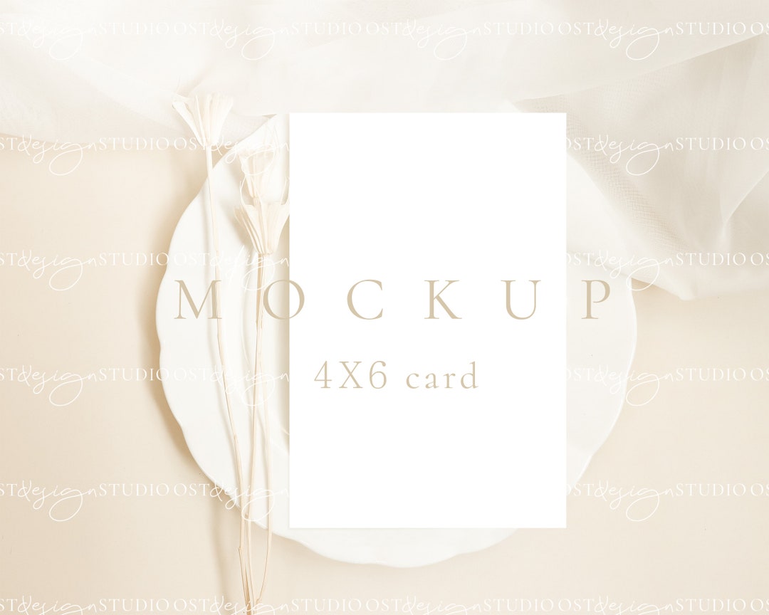 Wedding Menu Card Mockup Minimalism Menu Card Mockup Elegant Wedding ...