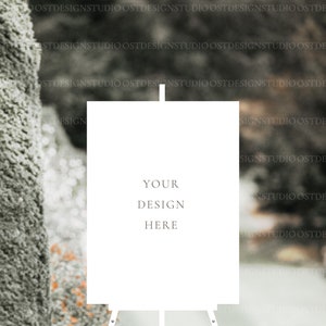 Easel Sign Mockup Wedding Easel Mockup Welcome Sign Mockup Bridal ...