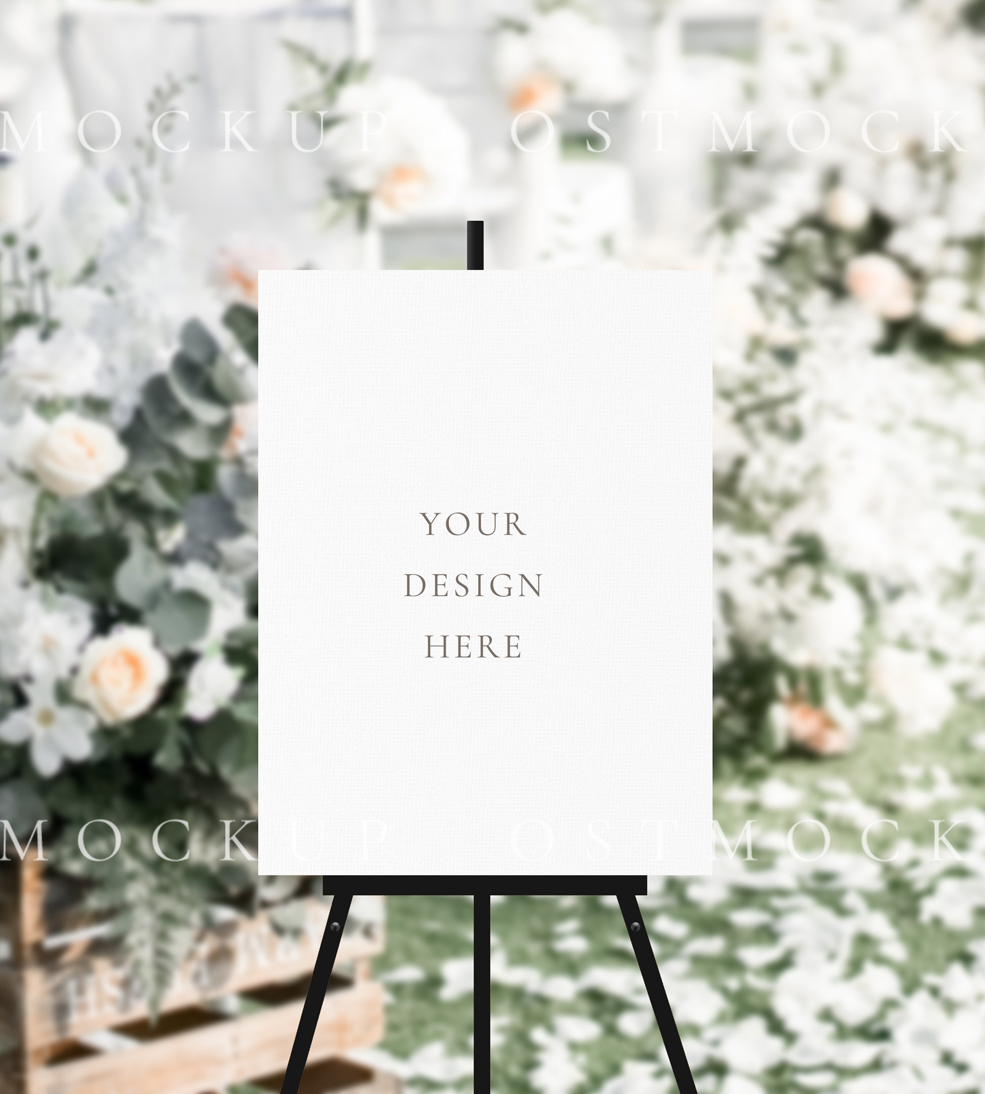 Easel Sign Mockup Wedding Easel Mockup Welcome Sign Mockup | Etsy