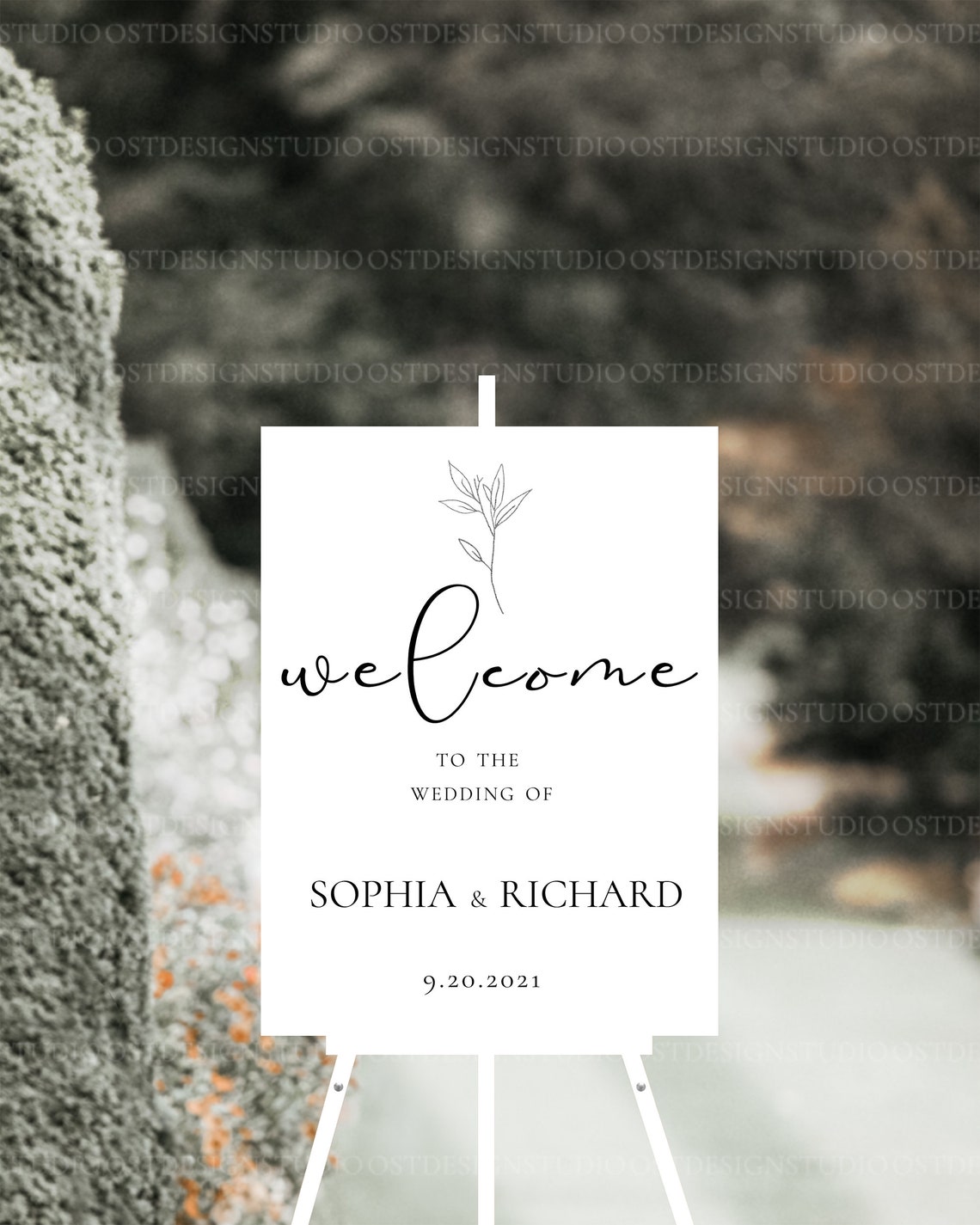 Easel Sign Mockup Wedding Easel Mockup Welcome Sign Mockup Bridal ...