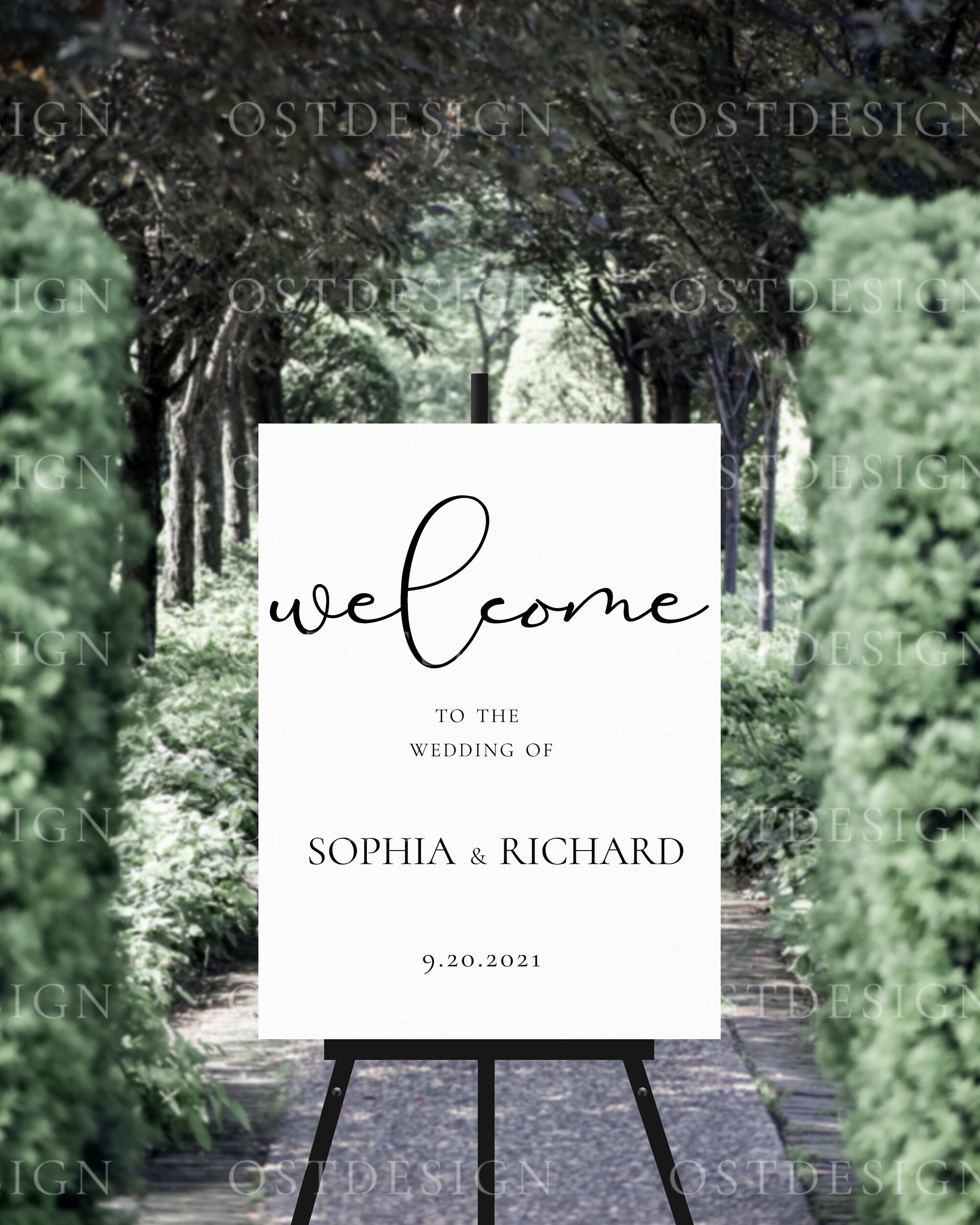 Easel Sign Mockup Welcome Sign Mockup Wedding Easel Mockup - Etsy