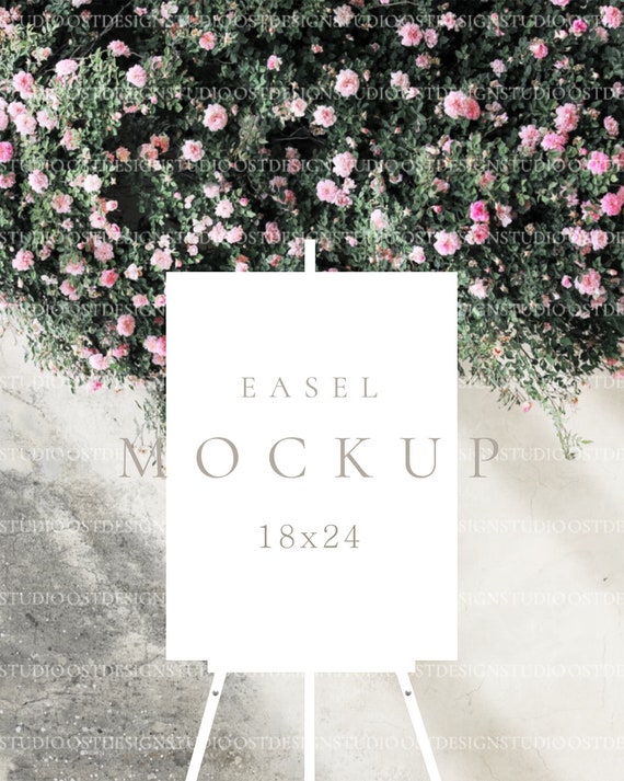 Easel Sign Mockup Welcome Sign Mockup Wedding Easel Mockup | Etsy