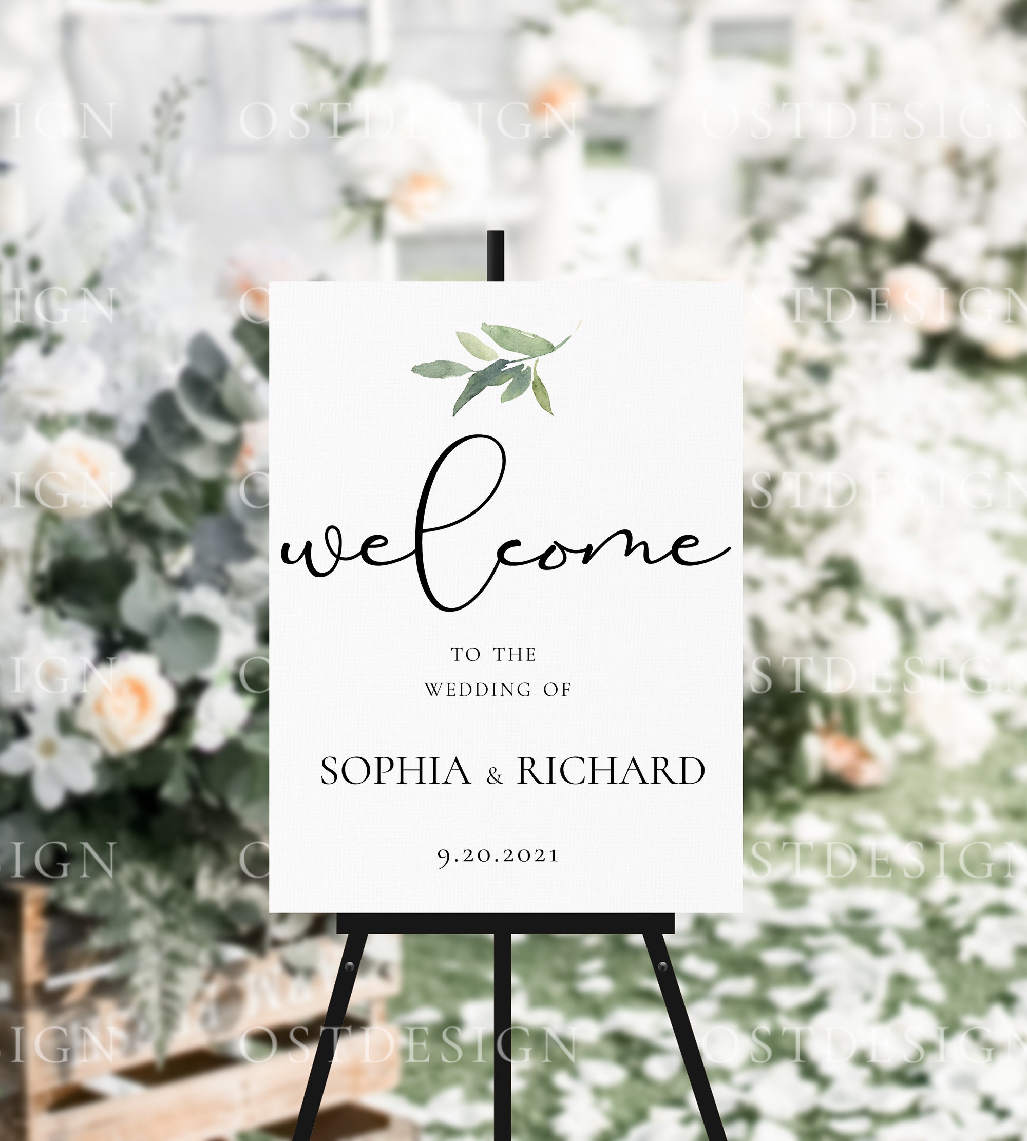 Easel Sign Mockup Wedding Easel Mockup Welcome Sign Mockup | Etsy