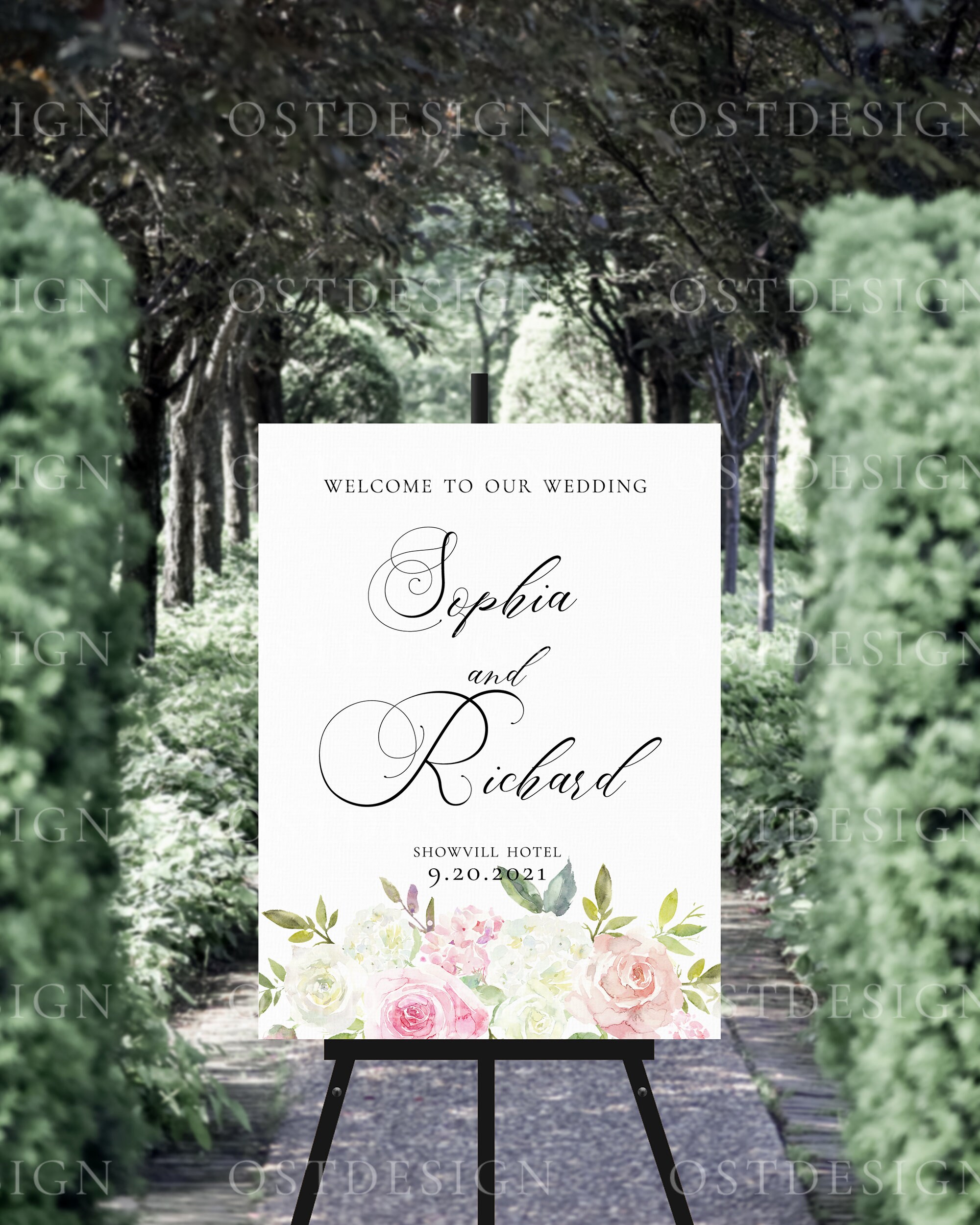 Easel Sign Mockup Welcome Sign Mockup Wedding Easel Mockup - Etsy