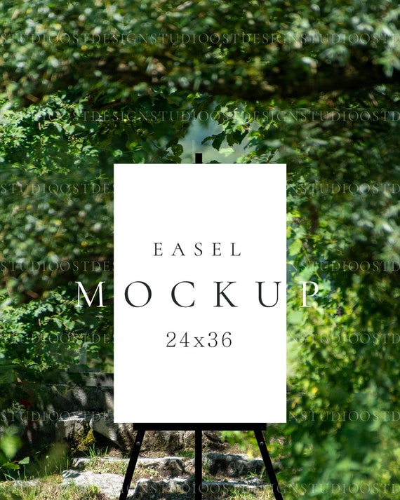 Easel Sign Mockup Welcome Sign Mockup Wedding Easel Mockup | Etsy