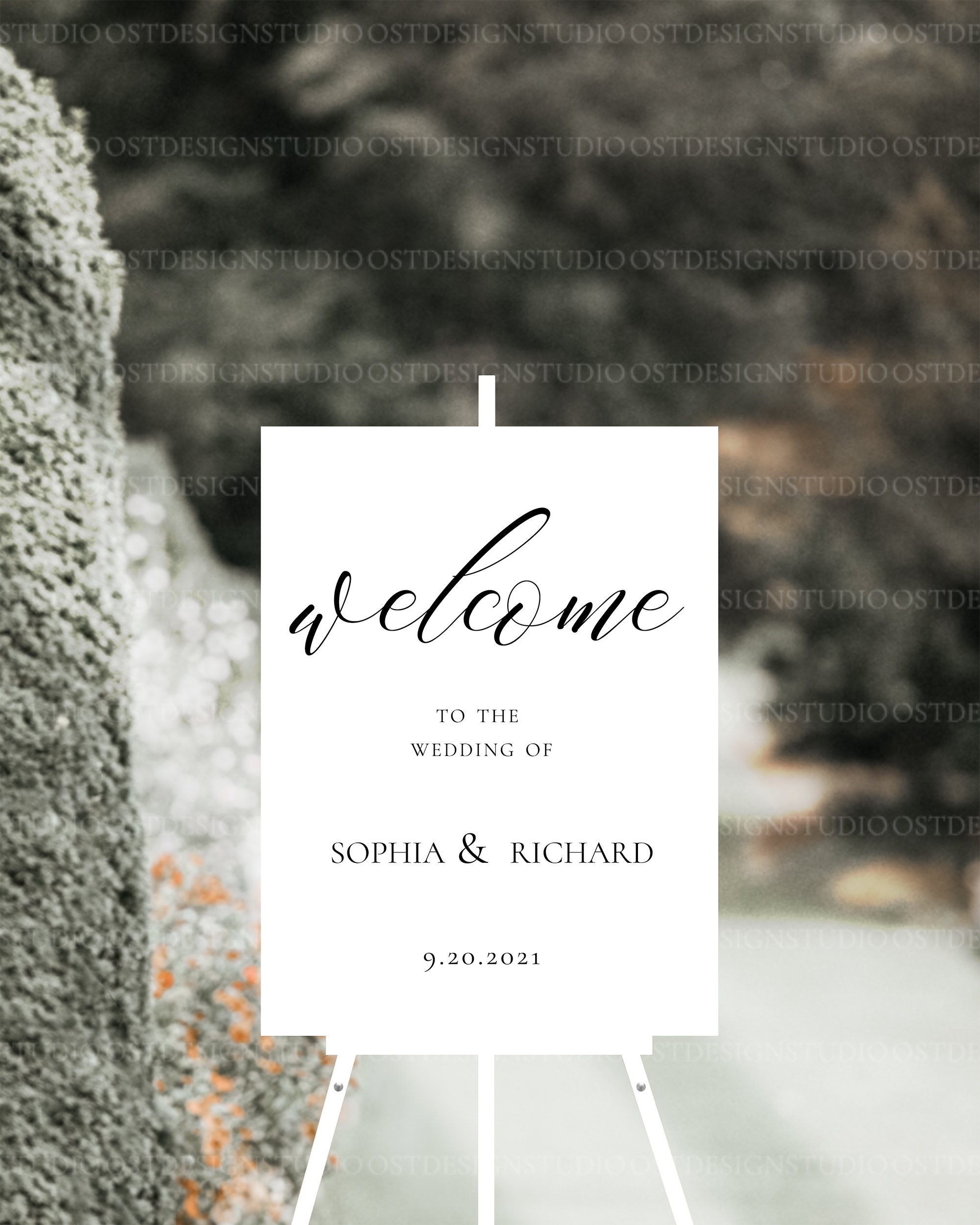 Easel Sign Mockup Wedding Easel Mockup Welcome Sign Mockup - Etsy