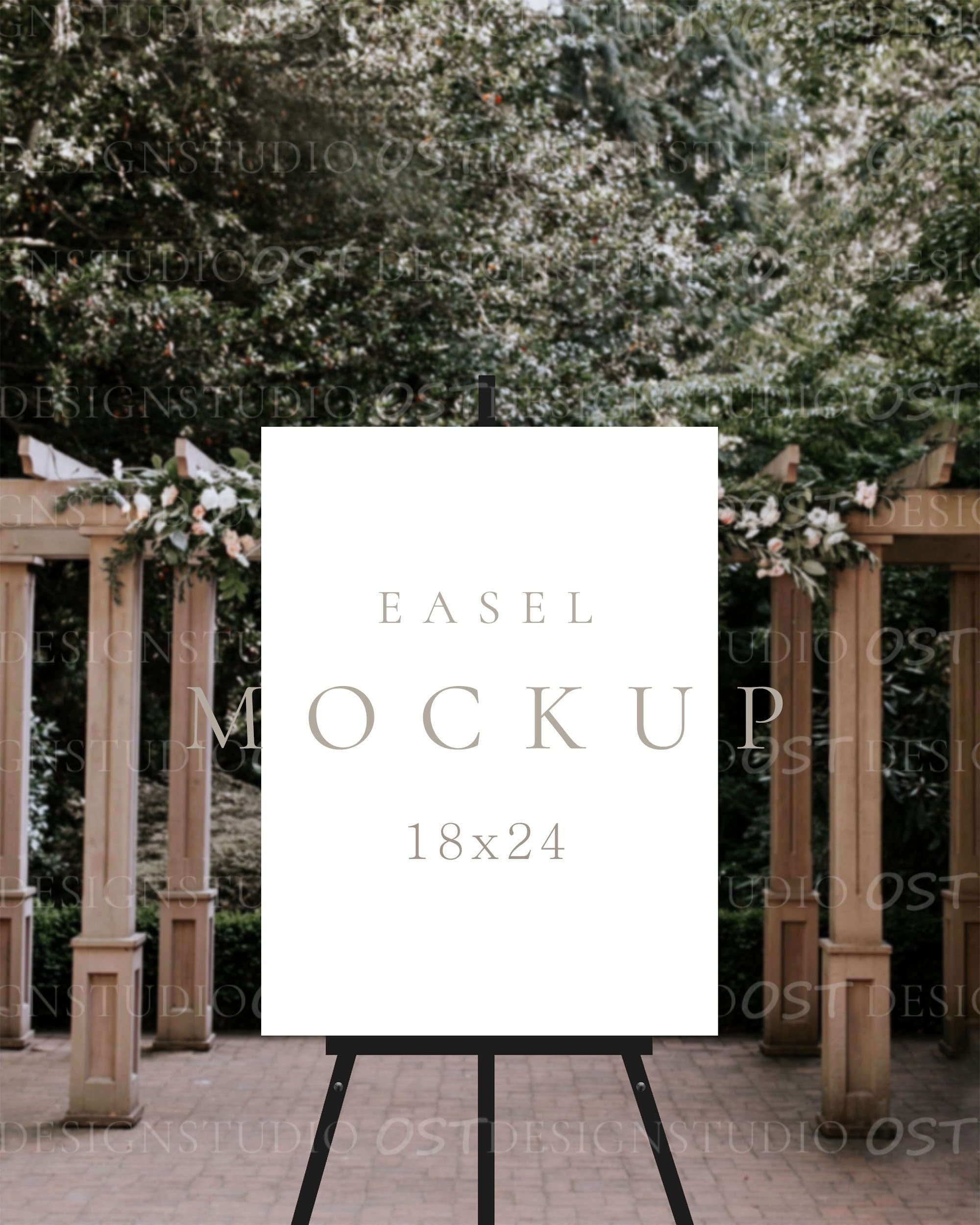 Easel Sign Mockup Wedding Easel Mockup Welcome Sign Mockup Bridal ...
