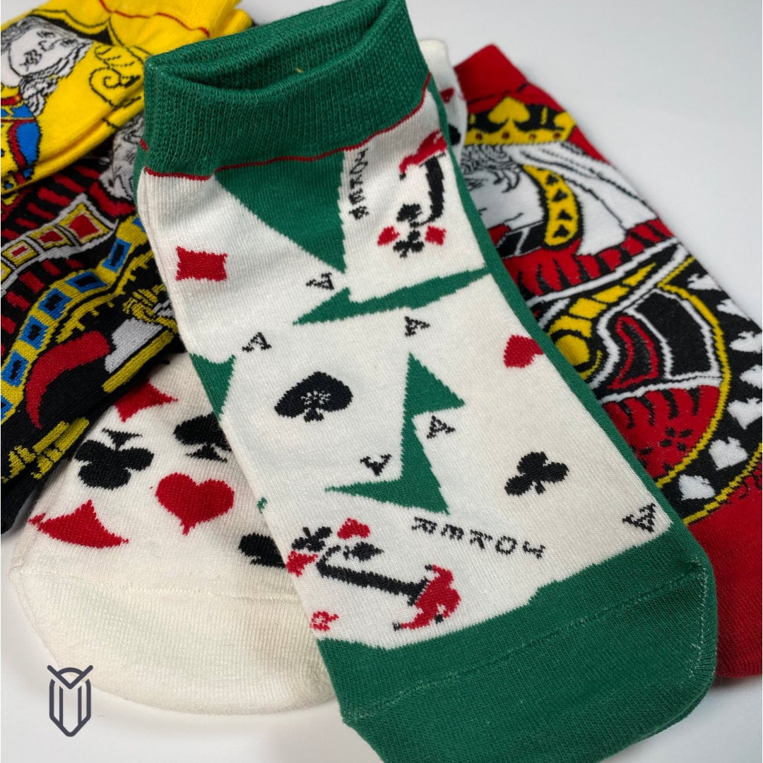 King Queen Jack Socks Poker Card Player Crazy Texas Odd - Etsy UK