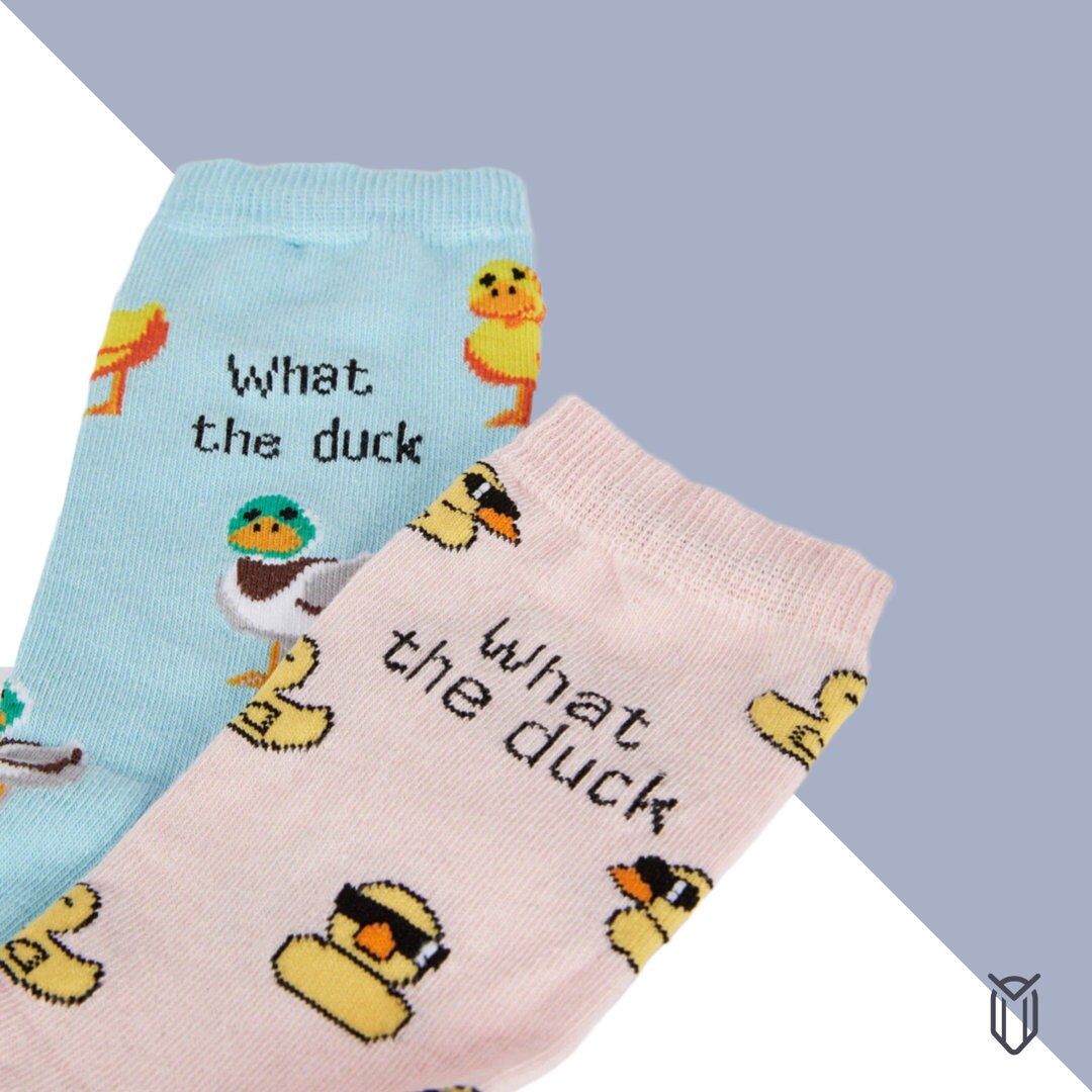 What the Duck Slogan Socks Ducky Cute Animal Outfit Super - Etsy