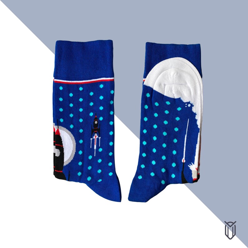 Space Planets Funny Socks | Astronaut NASA Galaxy Cosmic Odd Present ...