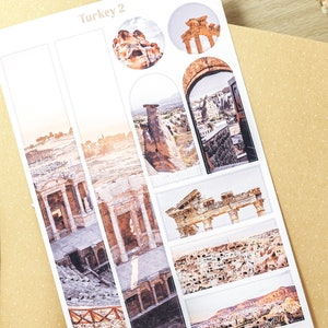 Turkey Travel Sticker Sheets, Turkey Country Theme Stickers, Istanbul ...