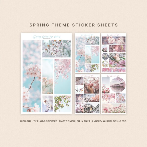 Spring Stickers - Etsy