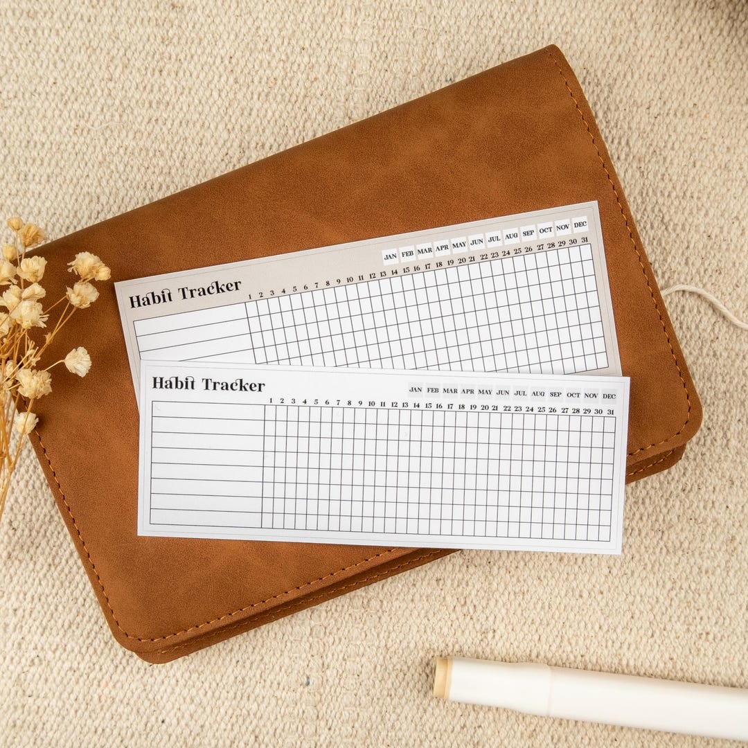 Monthly Habit Tracker Sticker to Help You Build Consistent Routines and ...