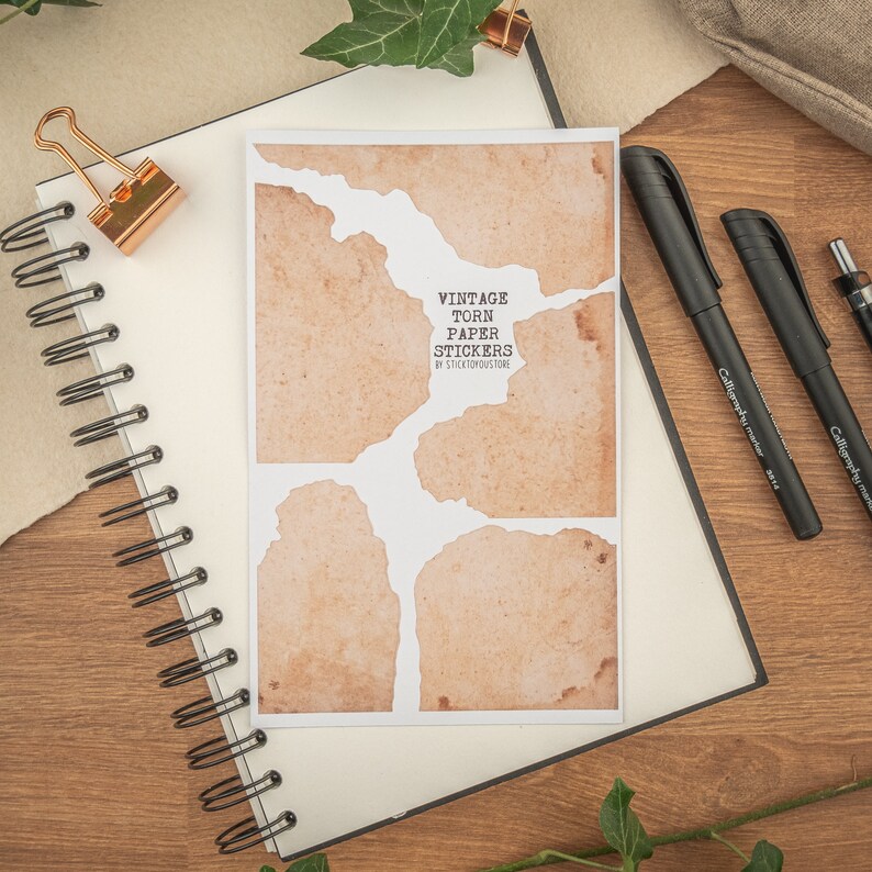 Vintage Ripped Paper Background With World Map Musical Notes - Etsy