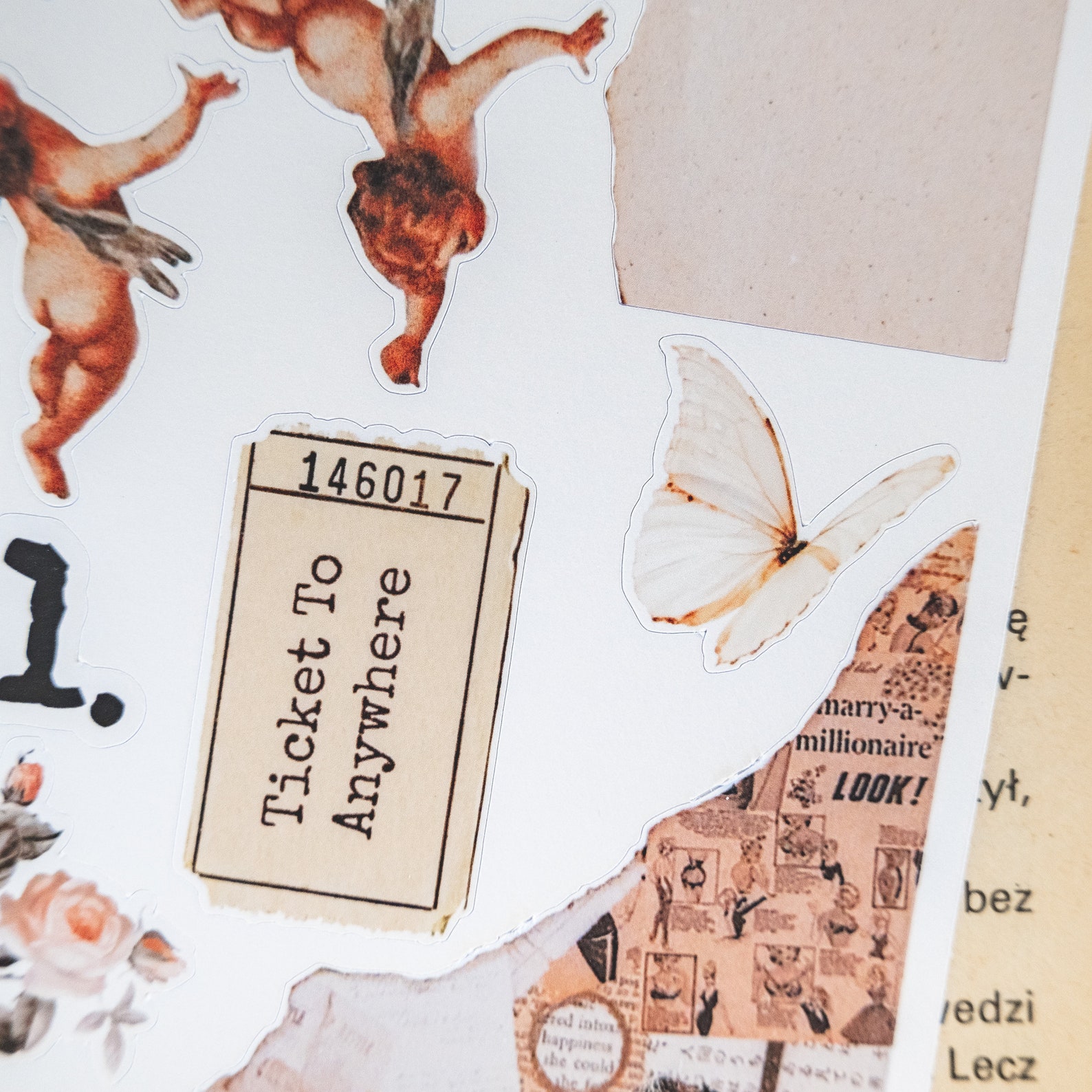 Vintage Art Decor Stickers for Journaling Aesthetic Retro | Etsy