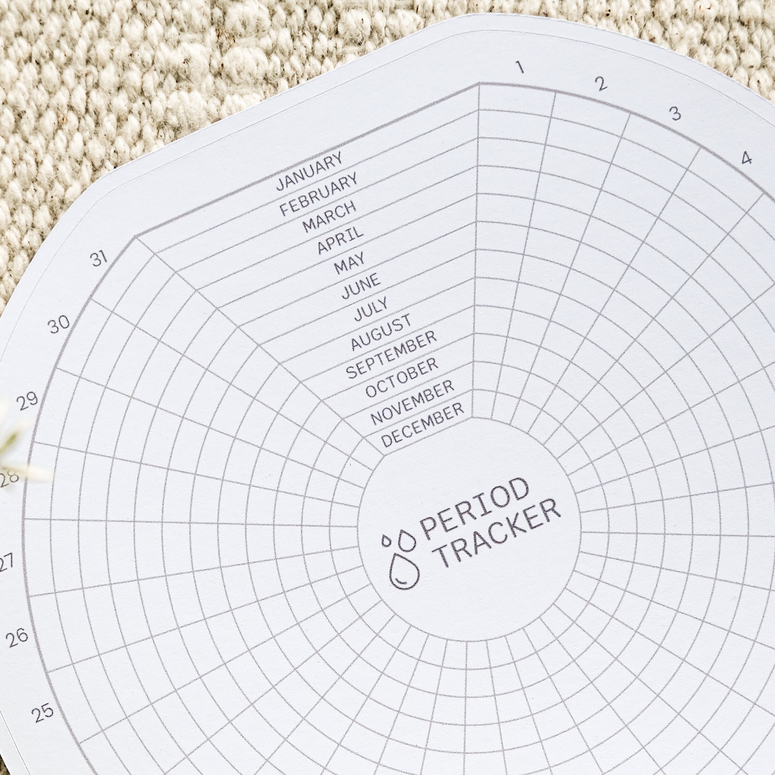 Period Tracker Sticker to Track and Color Your Period Cycle Length ...
