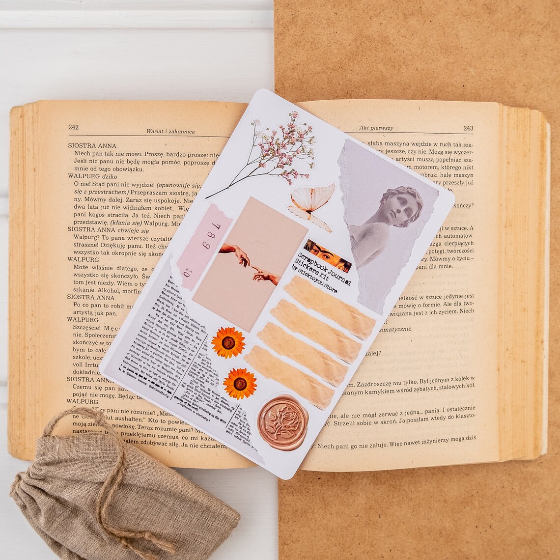 Vintage Style Stickers for Bullet Journal Retro Art | Etsy