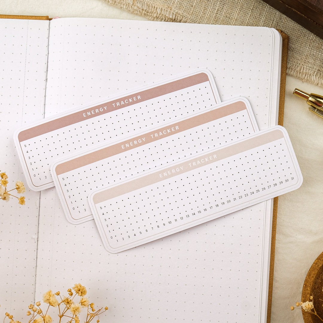 Monthly Energy Tracker Sticker. Perfect to Track Your Energy Levels ...