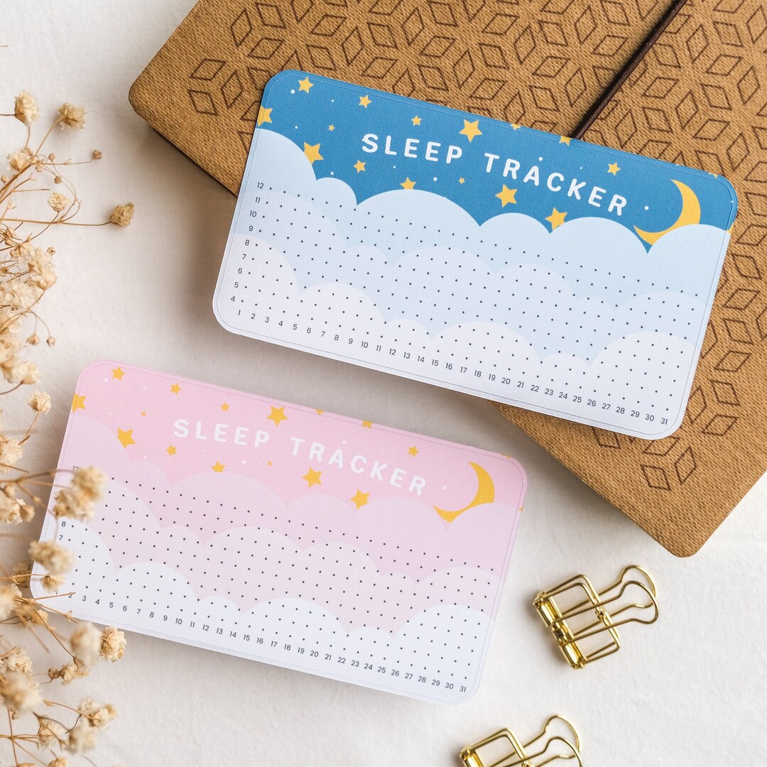 Sleep Log Sticker, Graph Sleep Tracker, Sleep Tracking Chart Sticker ...