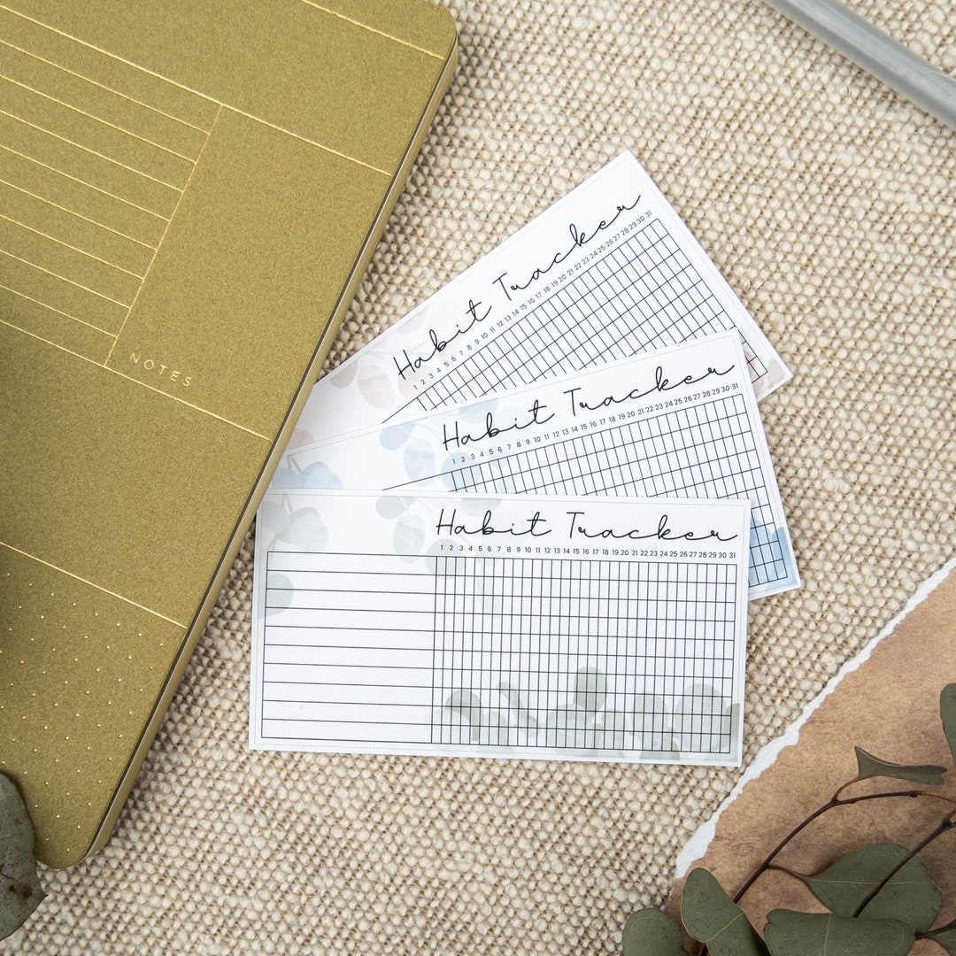 Monthly Habit Tracker Sticker, Daily Routine Tracker, Goals Tracker ...
