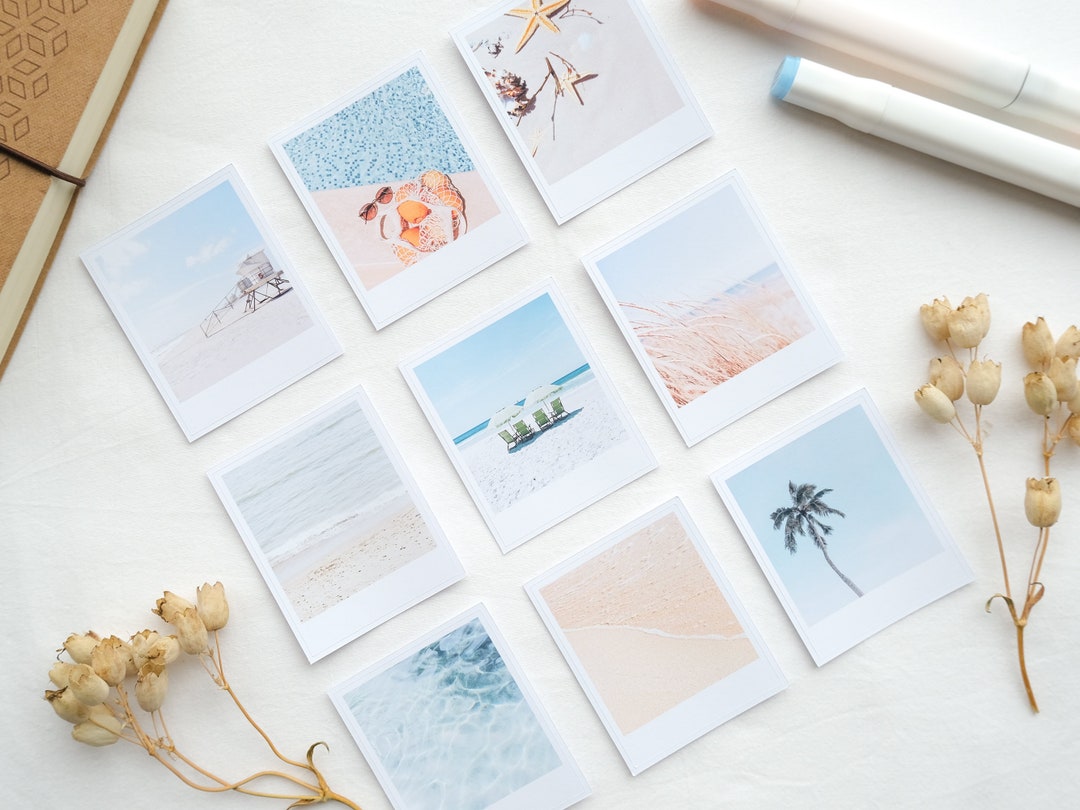Summertime Polaroid Stickers Summer Vibes Aesthetic Beach Stickers Gift ...