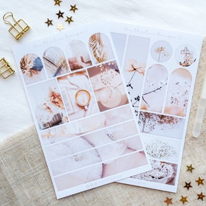 Aesthetic Vibes Stickers Beige Cream Neutral Sticker Sheet Gift for ...