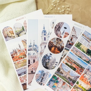 Prague Travel Stickers - Perfect for Journals, Planners, and Scrapbooks ...