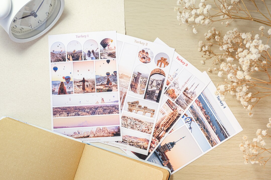 Turkey Travel Sticker Sheets, Turkey Country Theme Stickers, Istanbul ...
