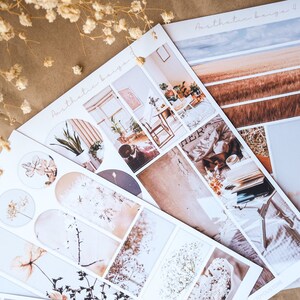 Aesthetic Vibes Stickers Beige Cream Neutral Sticker Sheet Gift for ...
