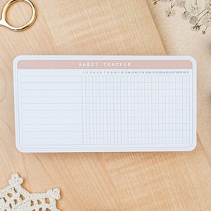 Aesthetic Monthly Habit Tracker Sticker • Goals Tracker • Daily Habit ...